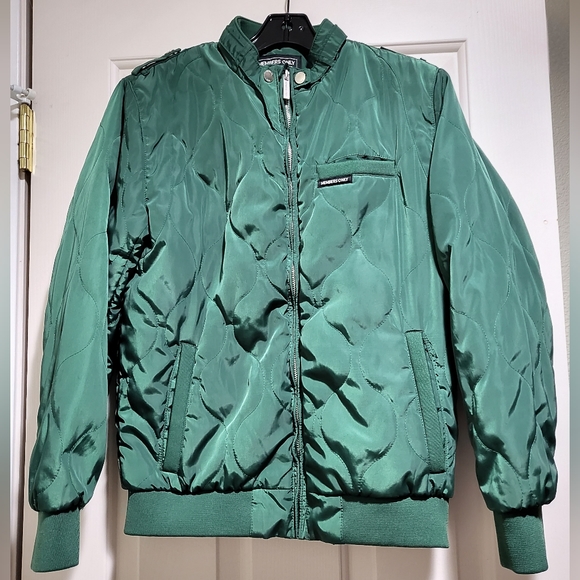 Members Only | Jackets & Coats | Members Only Dark Green Bomber Jacket ...